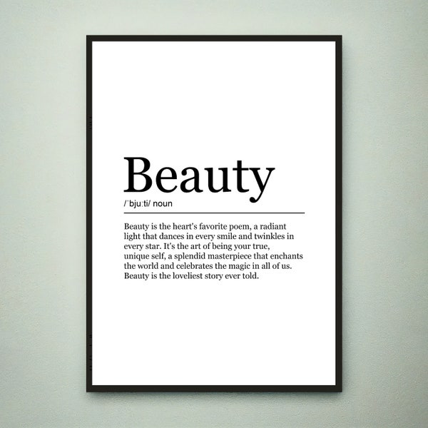 Beauty Poster - Etsy