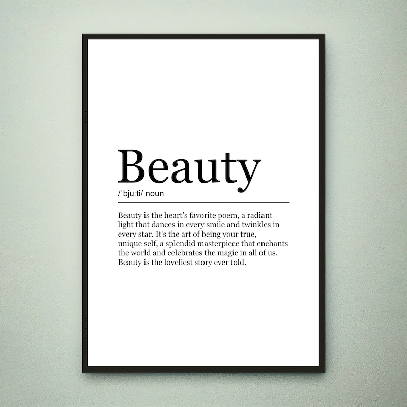 Beauty Poster - Etsy