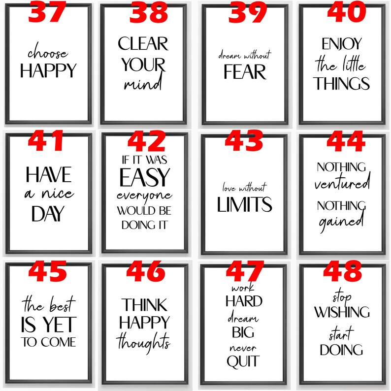 Inspirational Positive Motivational Message Print Poster Home - Etsy