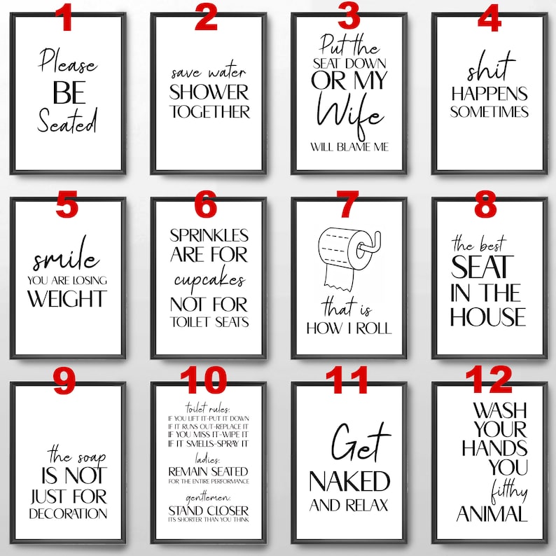 Bathroom Print Unframed Print Poster Home Décor Gift - Etsy UK