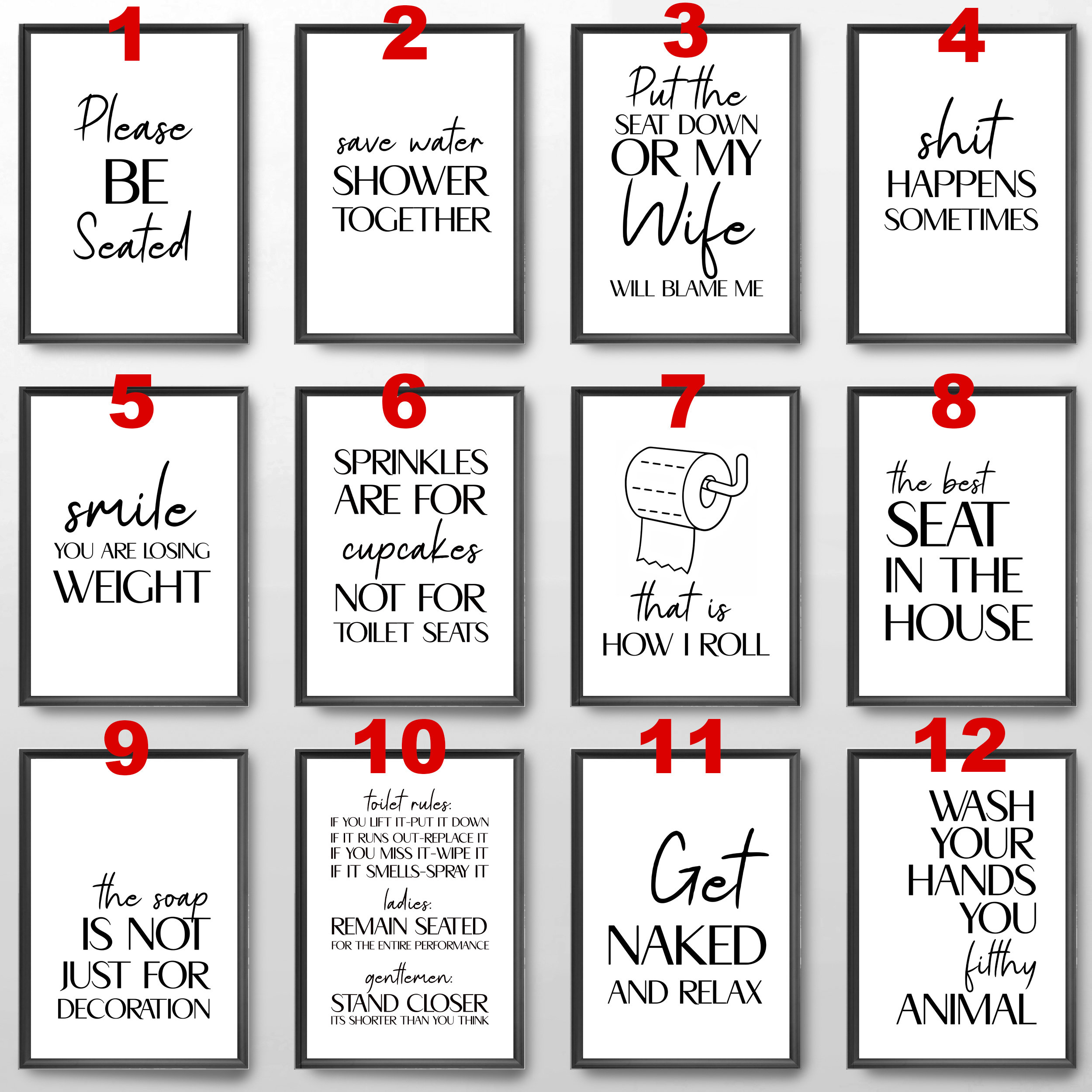 Bathroom Print Unframed Print Poster Home Décor Gift - Etsy UK