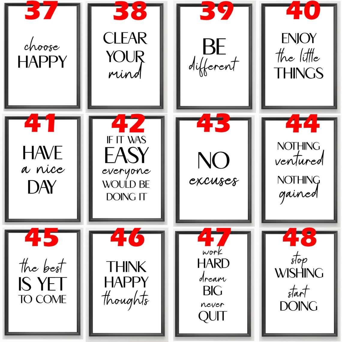 Inspirational Positive Motivational Message Print Poster Home - Etsy UK