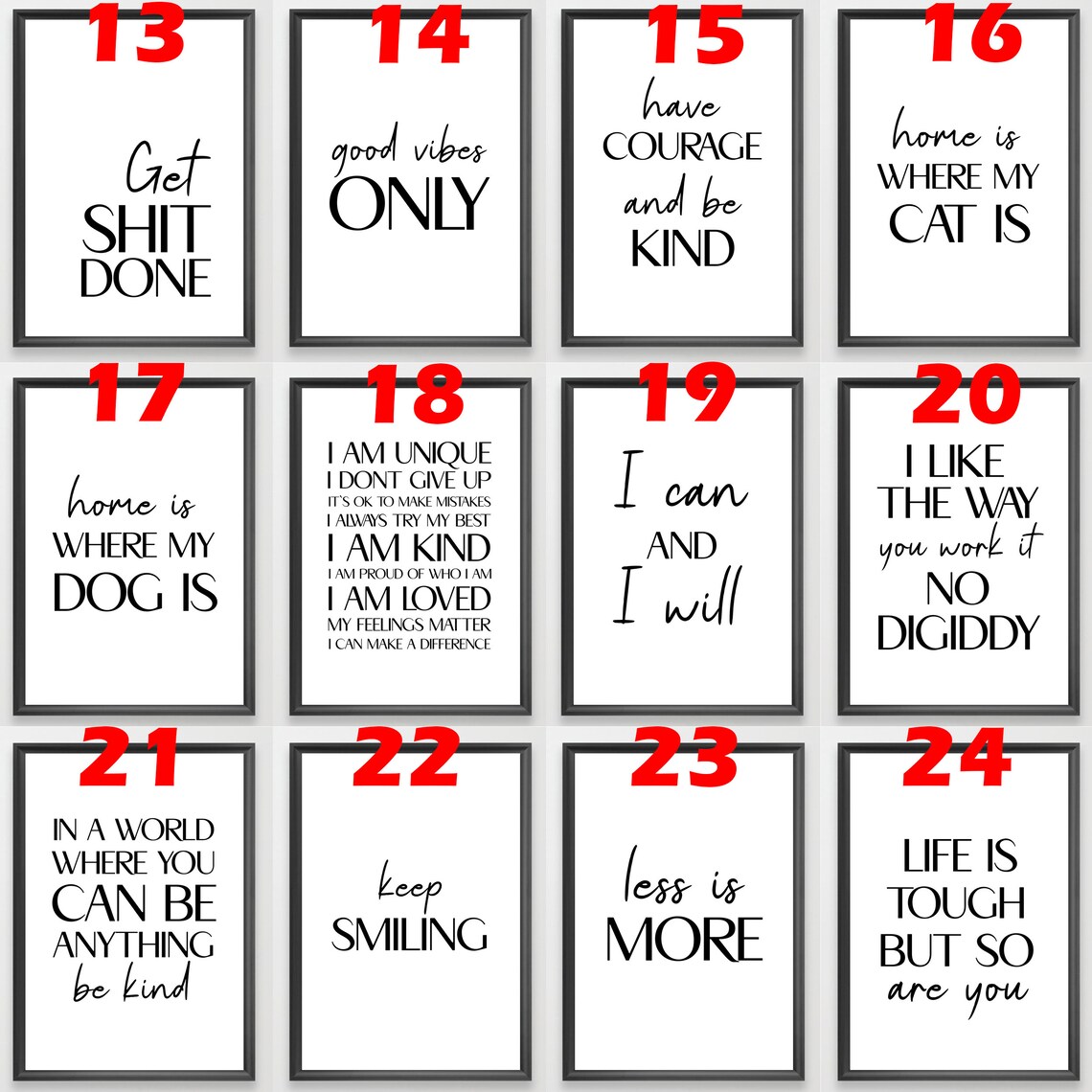 Inspirational Positive Motivational Message Print Poster Home - Etsy