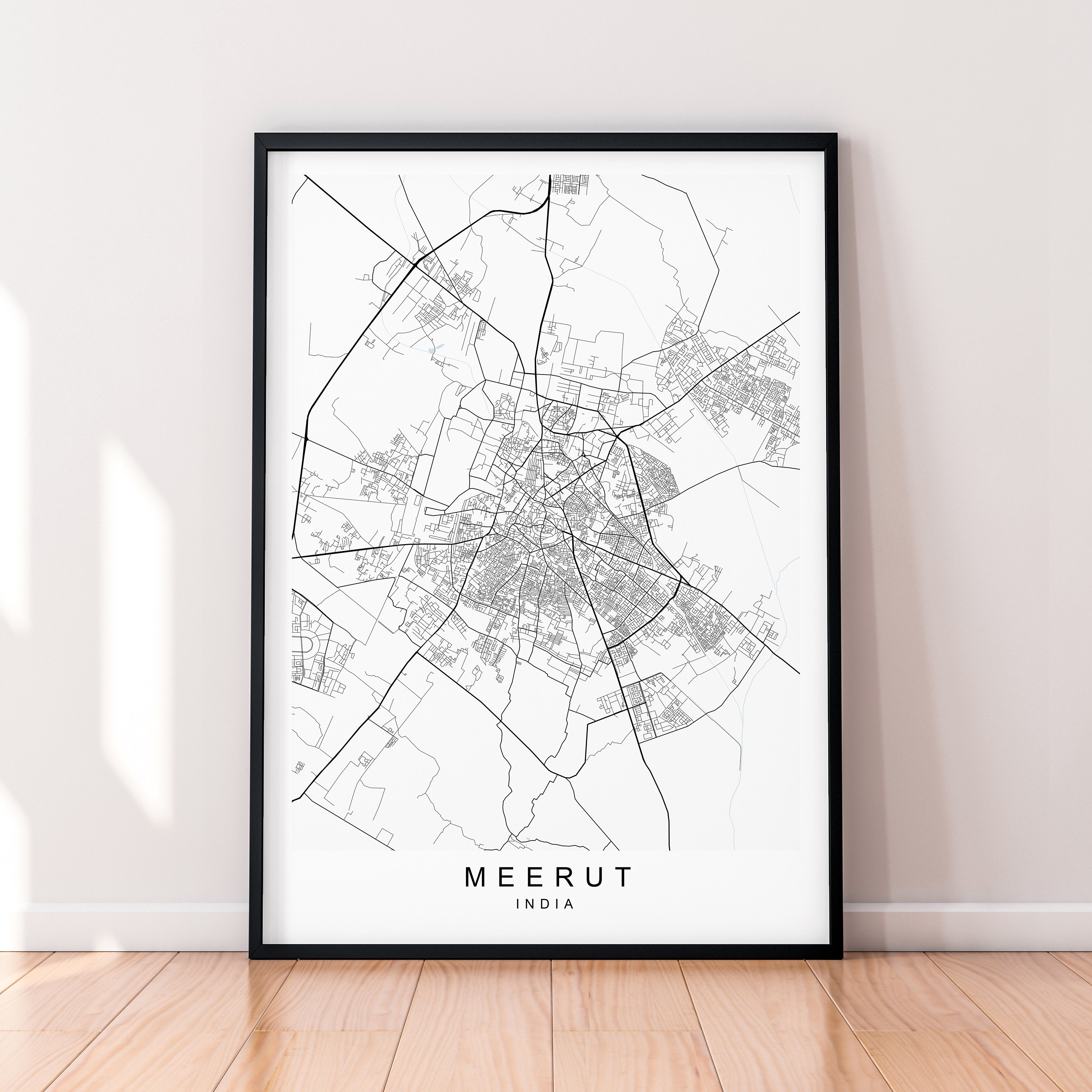 Meerut India Map