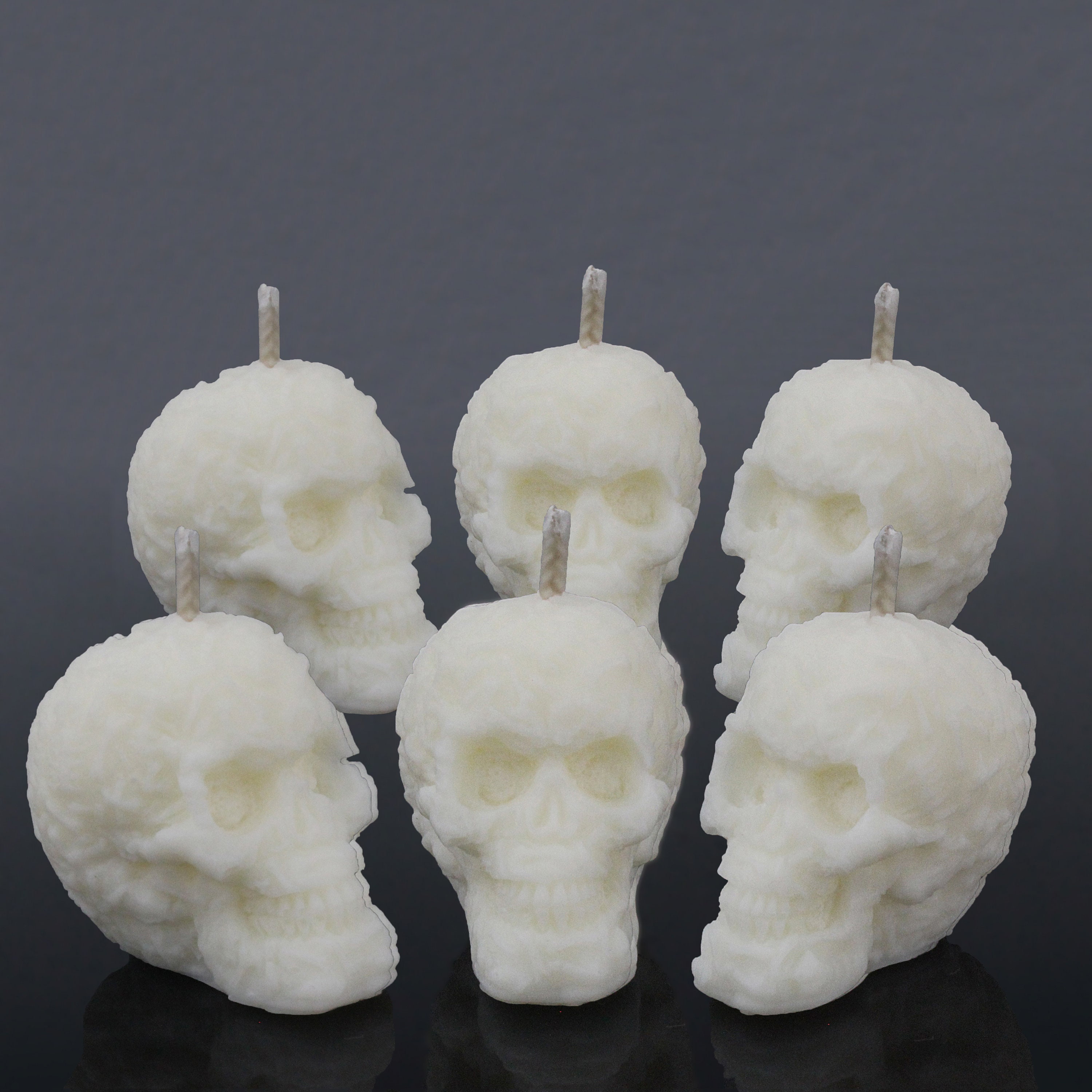 6pcs Natural Beeswax Fun Small Mini Skeleton Skull ECO Natural - Etsy