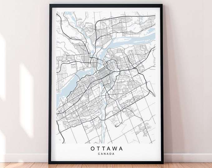 Old Ottawa Canada Map 1915 Vintage Bytown Capital City Atlas Poster - Etsy