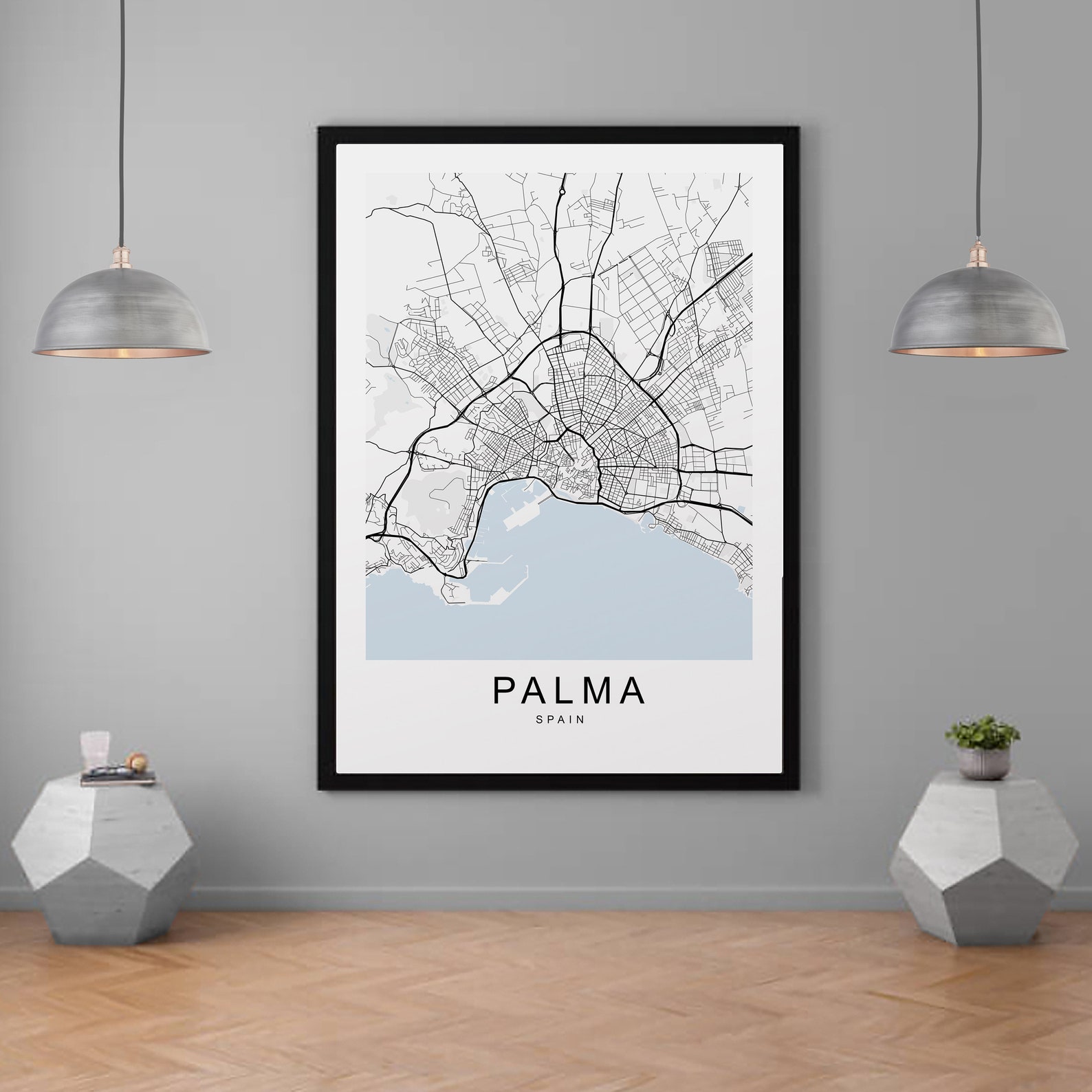 Palma De Mallorca City Map Print Minimalist Home Map Poster - Etsy