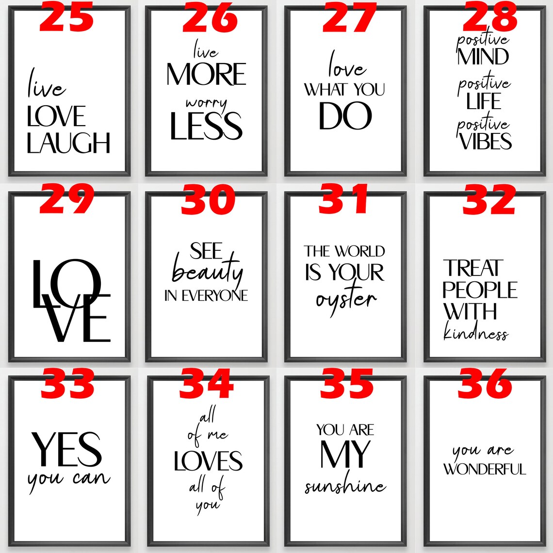 Inspirational Positive Motivational Message Print Poster Home - Etsy