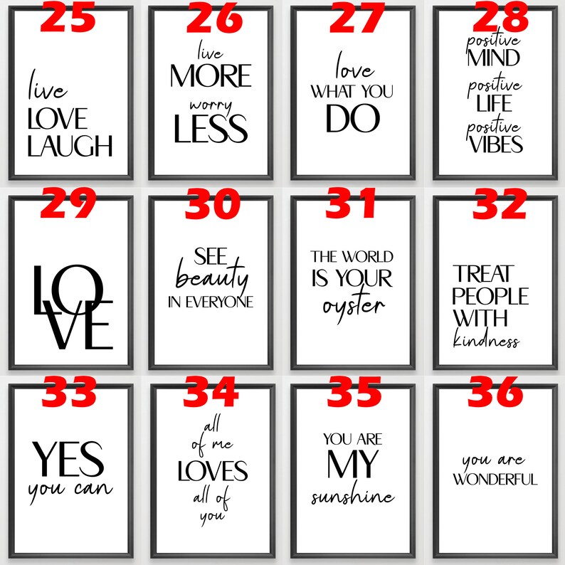 Inspirational Positive Motivational Message Print Poster Home - Etsy