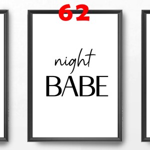 Bedroom Prints Posters Home Décor Gift Typography Prints Gift Unframed ...