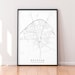 Royston Town Map Print Poster Minimalist Home Decor Royston ...