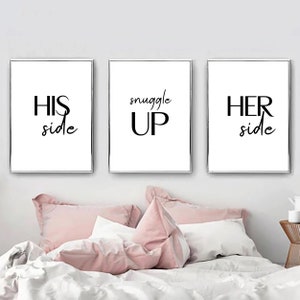 Bedroom Prints Posters Home Décor Gift Typography Prints Gift Unframed ...