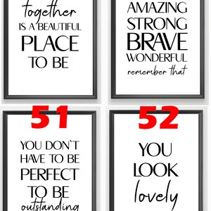 Inspirational Positive Motivational Message Print Poster Home Décor ...