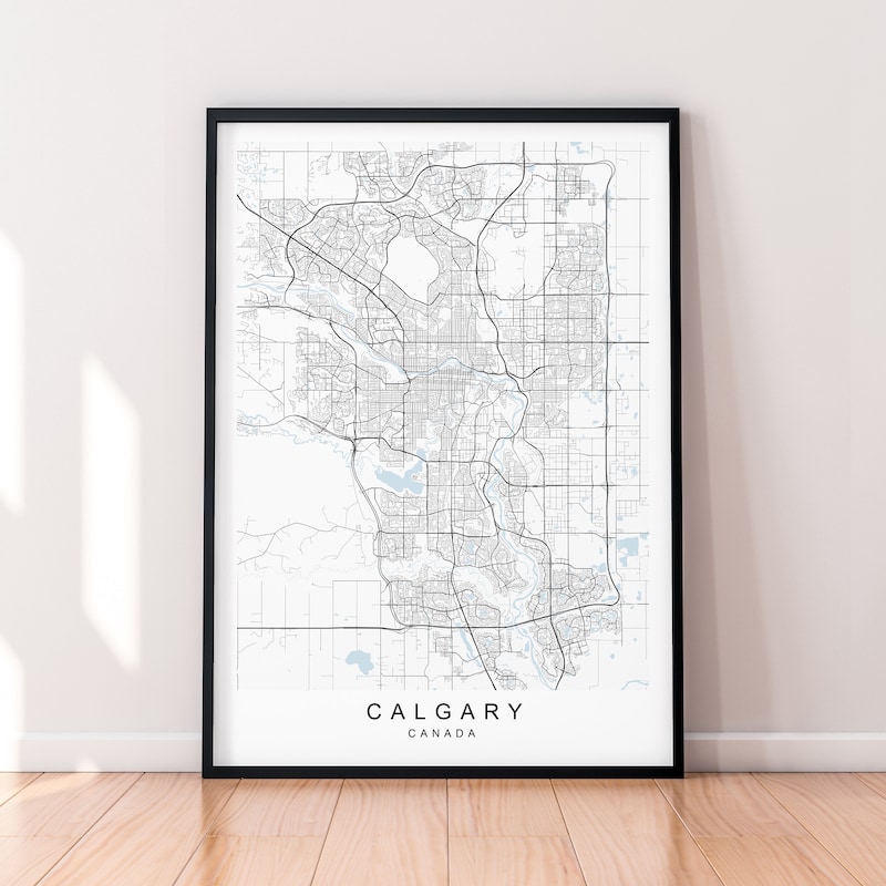 Calgary City Map - Etsy Canada