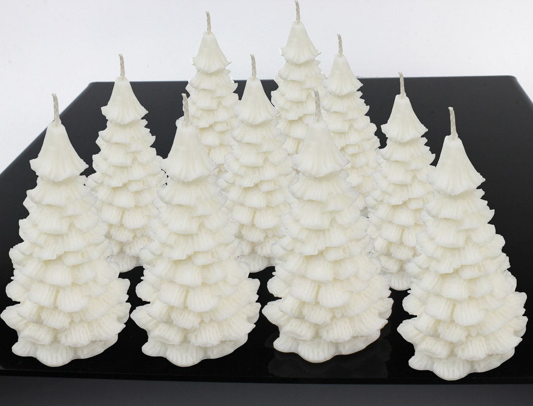 10pcs White Forest Woods Handmade 100% White Beeswax Tree Cute Fun ...
