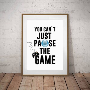 Set of 6 Gaming Prints Posters Kids Children X Game Room Wall Art ...