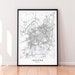 Indore City India Map Print Poster Minimalist Home Indore India Town ...