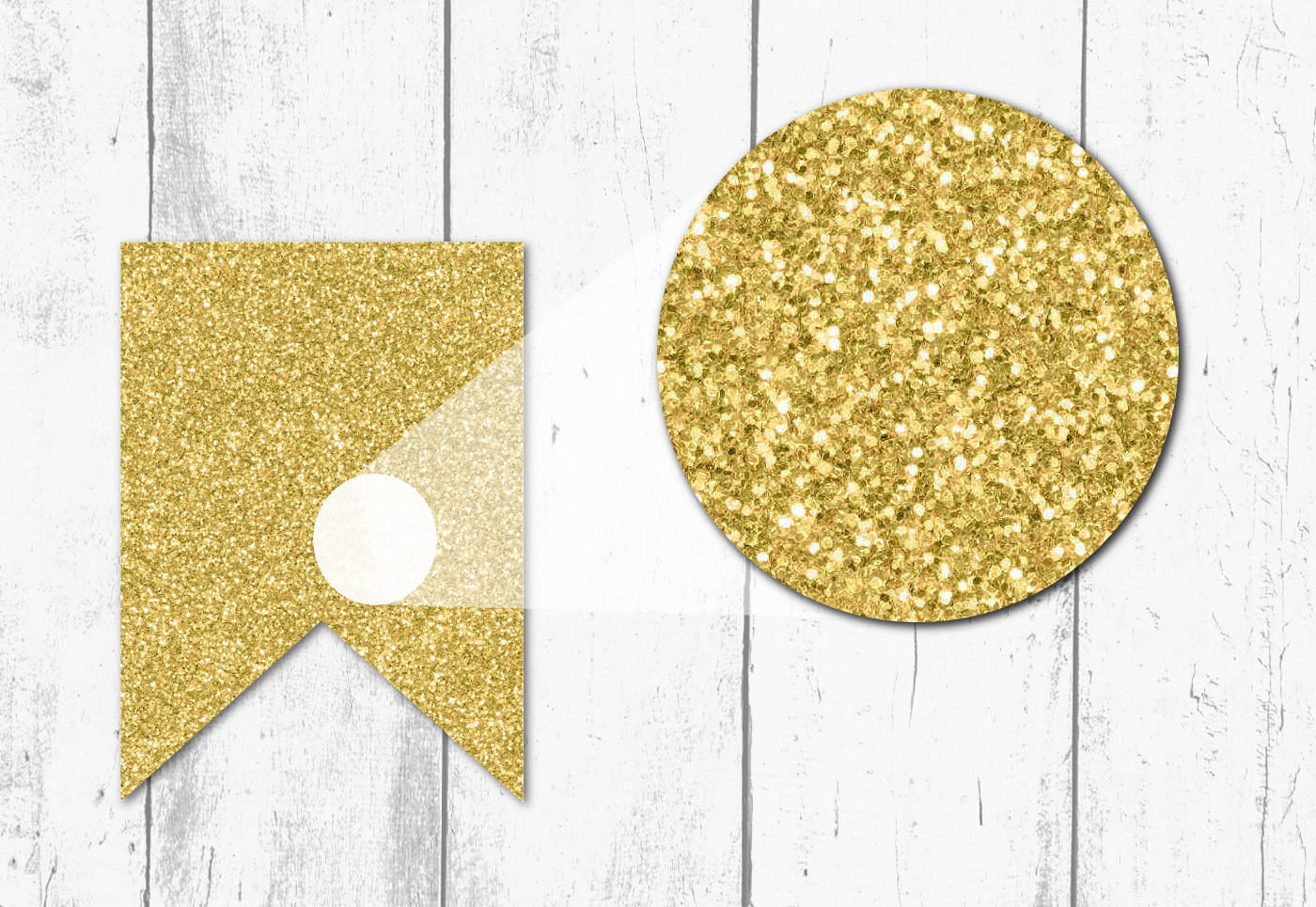 Gold Glitter Pennant Banner Full Alphabet Numbers Instant - Etsy