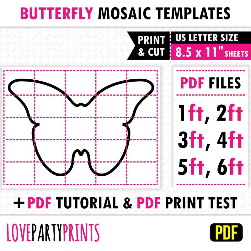 Butterfly Mosaic - Etsy