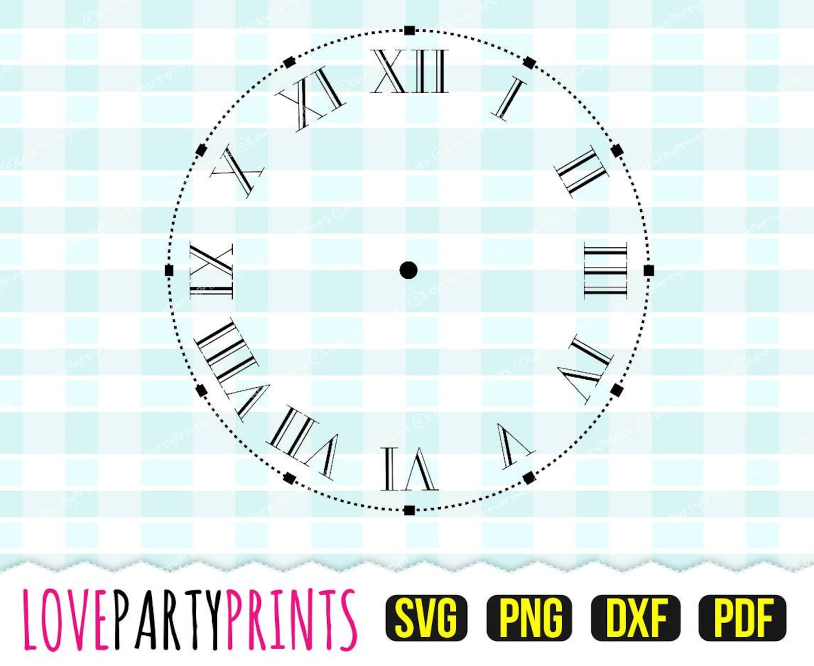 9 Clock Face Svg DXF PNG PDF 9 Clock Faces Svg Printable | Etsy