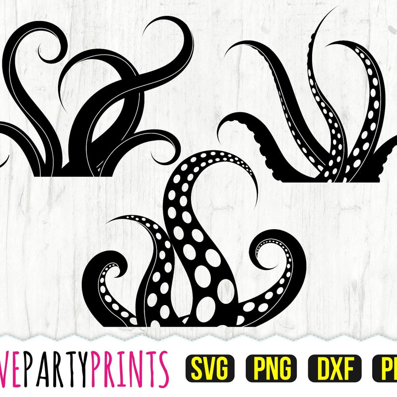 Tentacle Svg - Etsy