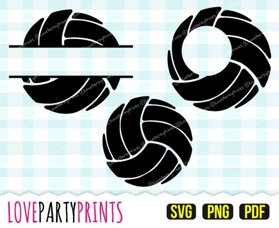 Volleyball Frames SVG DXF PNG Pdf Name Frame Svg Monogram | Etsy