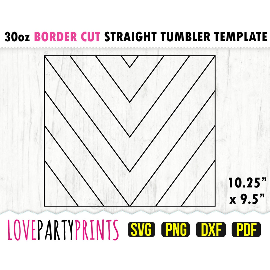 V Split Template SVG, DXF, PNG, Pdf, 30 Oz Skinny Template, 30 Oz ...