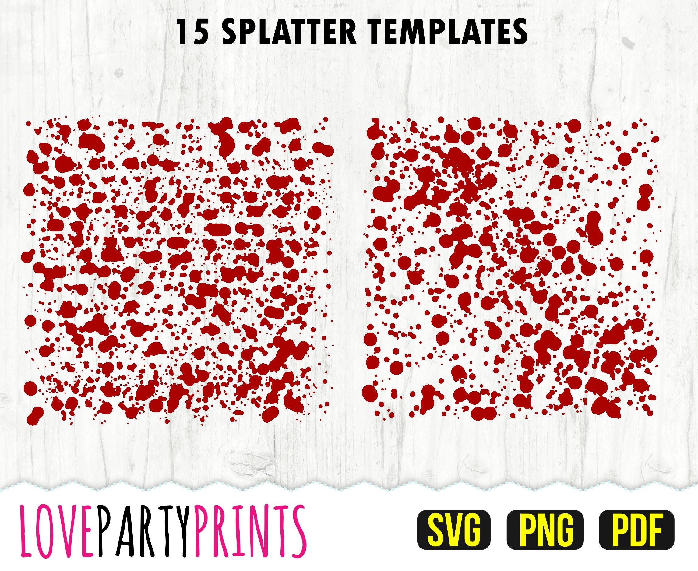 Splatter SVG PNG PDF Blood Splatter Svg Paint Splatter | Etsy