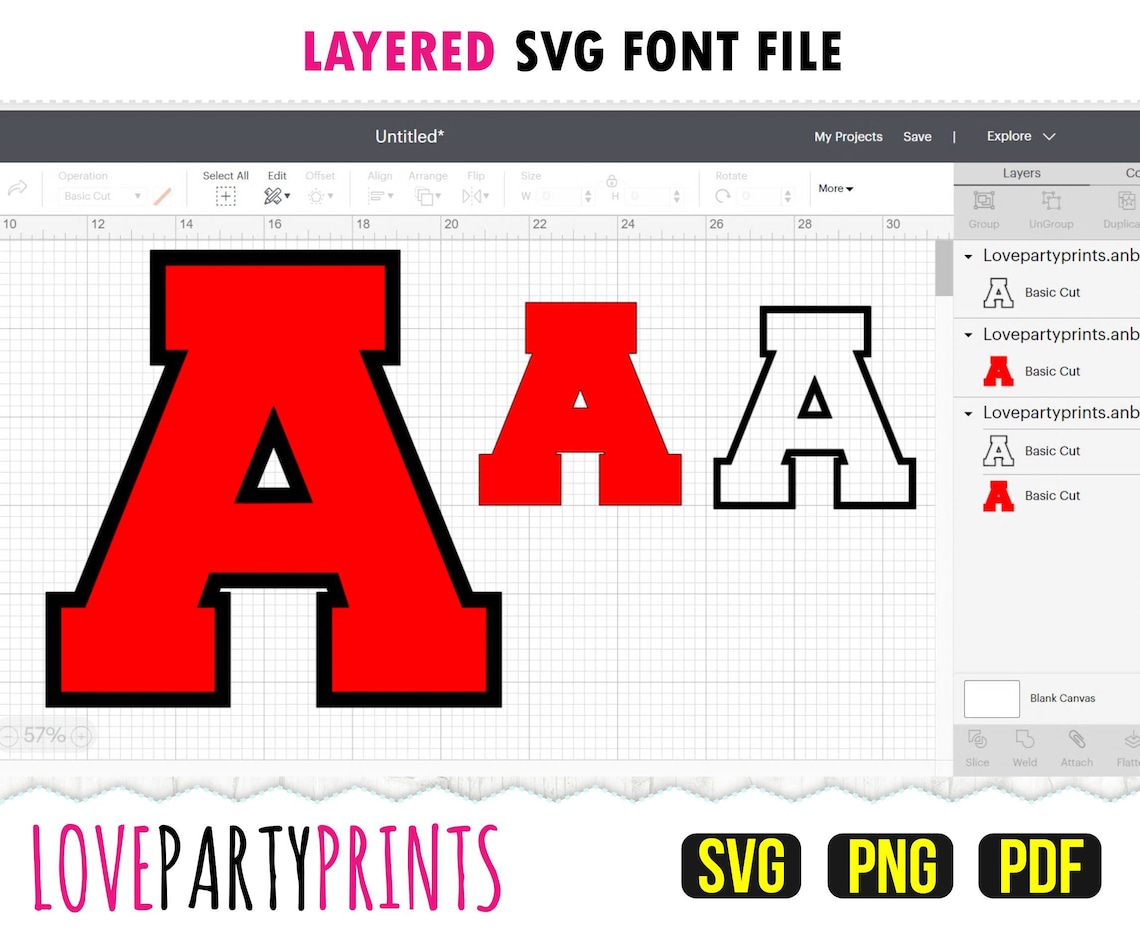 Varsity Layered Font SVG, Png and Pdf Files, College Font Svg, Sport ...