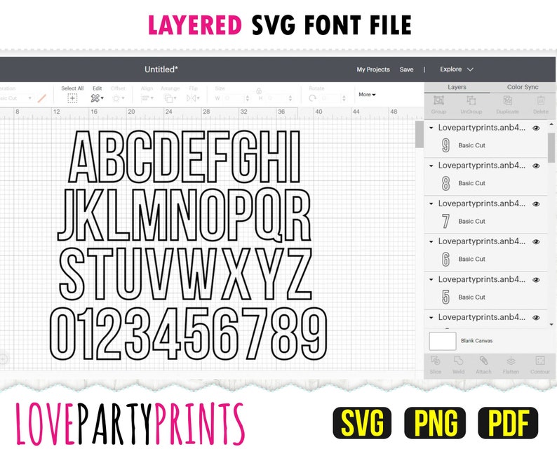 SKINNY Outline Letters and Numbers SVG Png and Pdf Files - Etsy UK