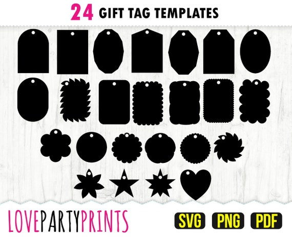 Gift Tags SVG PNG PDF Tags Bundle Svg Birthday Gift Tags - Etsy