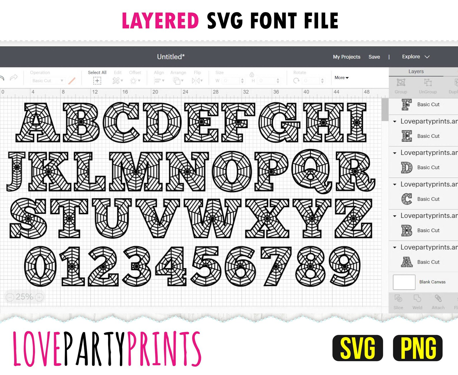 SPIDER WEB Alphabet and Numbers SVG and Png Halloween Banner - Etsy