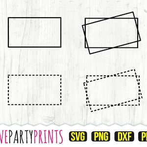 Frames Bundle SVG DXF PNG Pdf Square Frame Svg Rectangle | Etsy