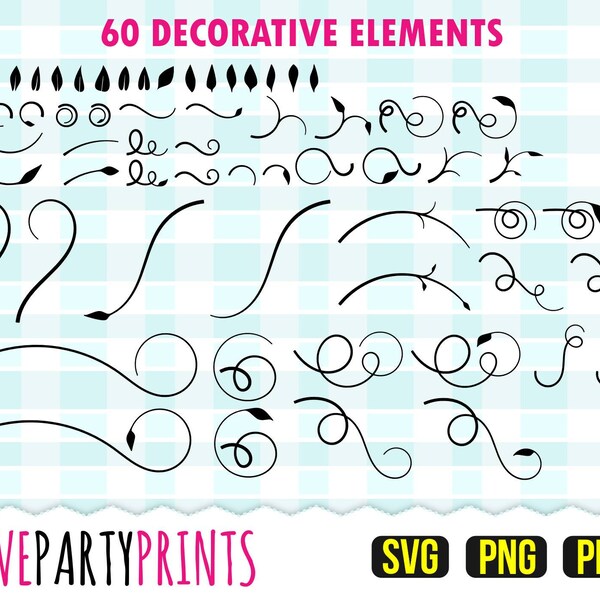 Flourish Svg - Etsy