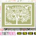 4 Name Family Tree Papercut Template PDF and PNG Clip Art With Svg and ...