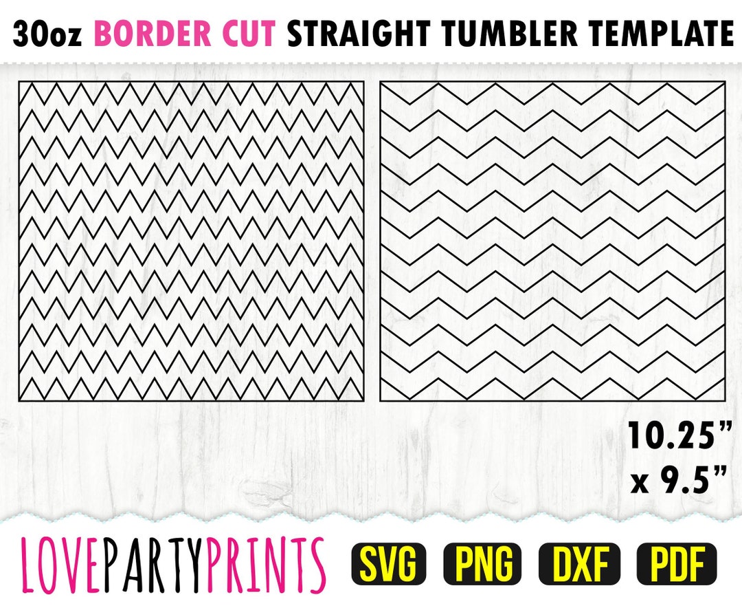 Chevron Pattern Wrap SVG, DXF, PNG, Pdf, 30 Oz Skinny Tumbler Template ...