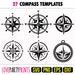 Compass SVG Bundle, PNG, EPS, Dxf, Camping Compass, Nautical Compass ...