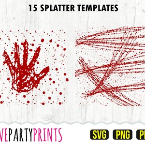 Splatter SVG PNG PDF Blood Splatter Svg Paint Splatter | Etsy