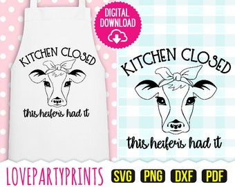 Kitchen Closed Svg - Etsy