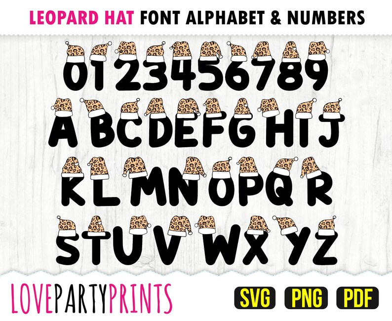 Santa Font SVG PNG and Pdf Files Full Alphabet Stacked - Etsy