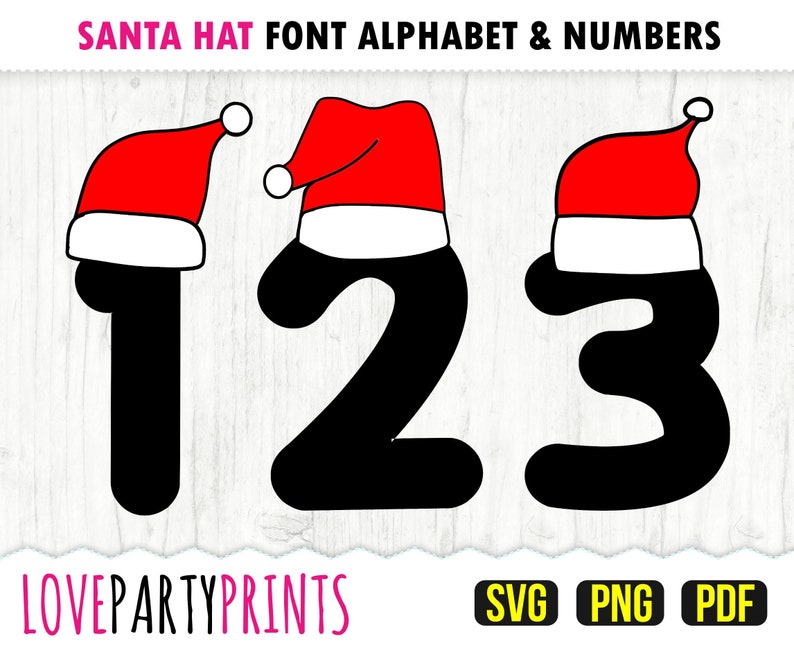 Christmas Font SVG, PNG and Pdf Files, Full Alphabet, Stacked Letters ...