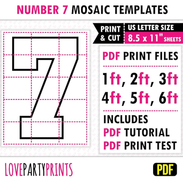 Printable Number 6 7 - Etsy