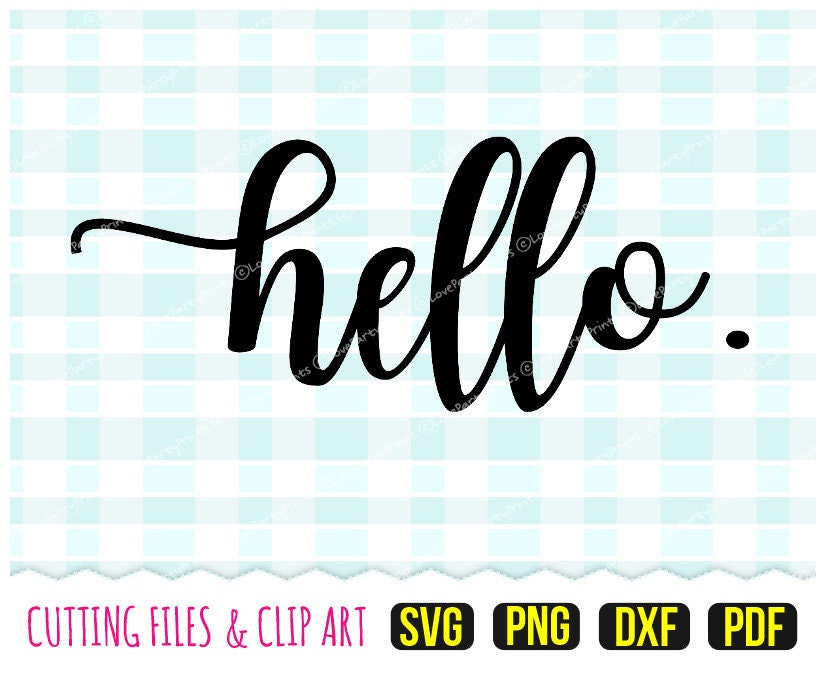 Hello Svg DXF PNG PDF Welcome Svg Front Door Svg - Etsy