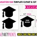 Graduation Fan Template SVG, PDF, Png, Dxf, Blank Fan Template, Letter ...