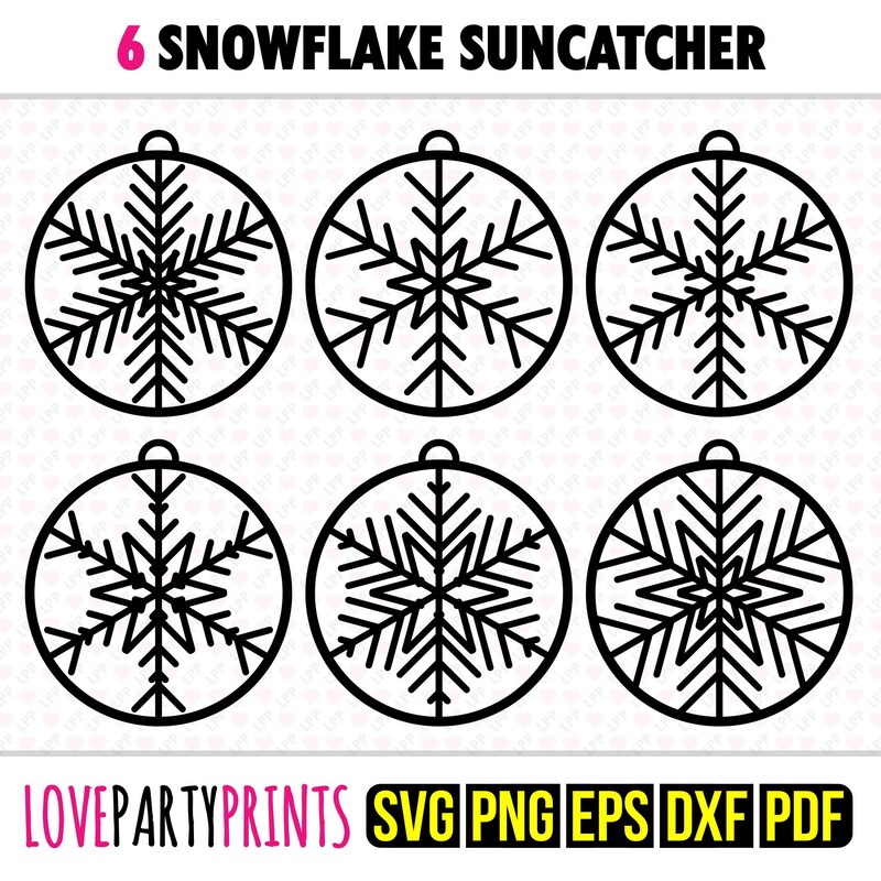 Snowflake Suncatcher - Etsy
