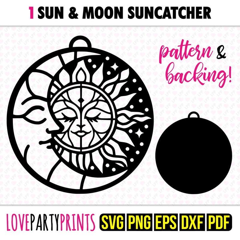 Sun and Moon Svg - Etsy
