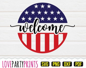 Round Welcome Sign - Etsy
