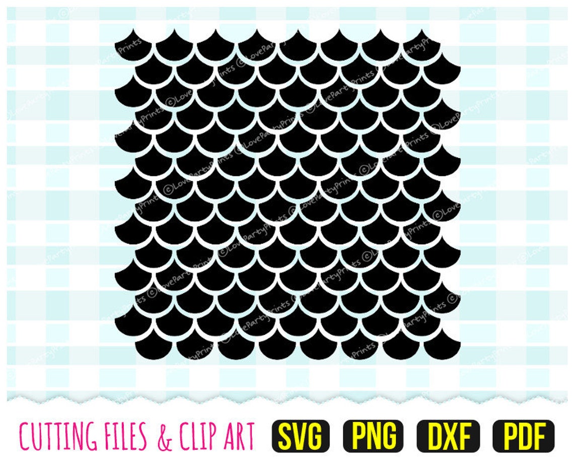 Mermaid Scales Svg, DXF, PNG, PDF - Mermaid Svg, Seamless Pattern Svg ...