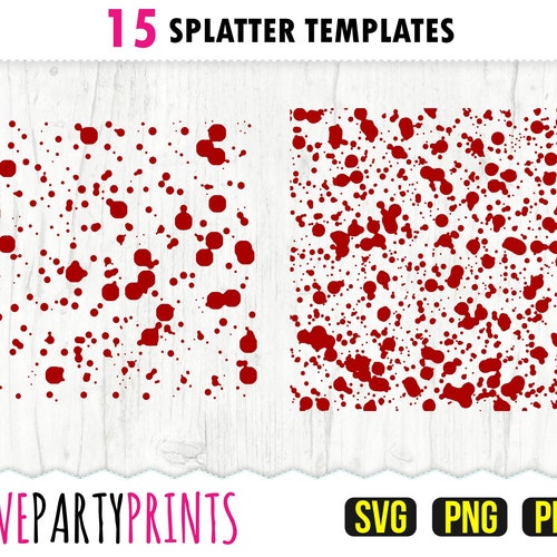 Splatter SVG PNG PDF Blood Splatter Svg Paint Splatter - Etsy