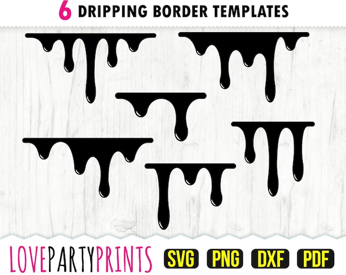 Drip Svg Dripping Blood Svg Drips Seamless Patterns Clipart Honey Drip ...
